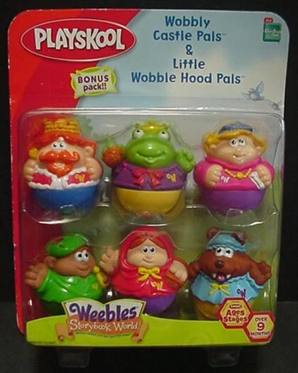 PLAYSKOOL WEEBLES WOBBLY Castle Pals Wobble Hood Storybook World Bonus ...