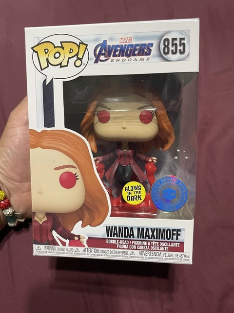 FUNKO POP! MARVEL #855 Wanda Maximoff Glows Pop In A Box Exclusive W ...