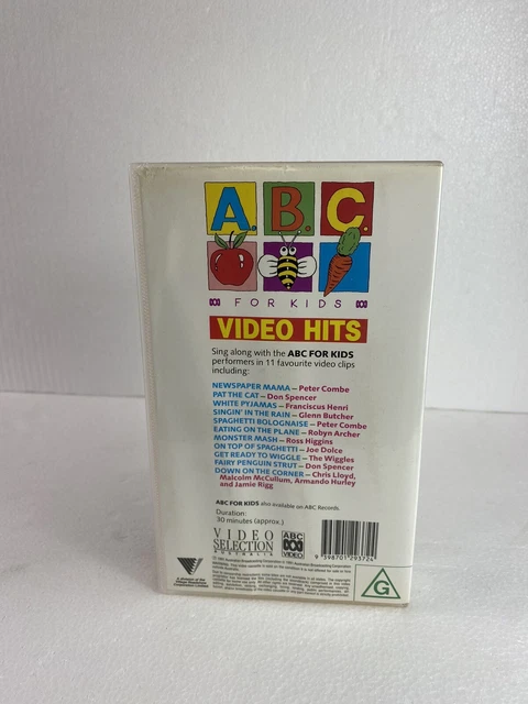ABC FOR KIDS Video Hits VHS 1991 - Free Post $22.00 - PicClick AU