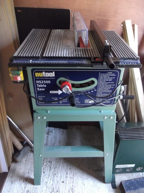 NUTOOL HS2500 10& TABLE SAW With Stand & Extensions £56.00 - PicClick UK