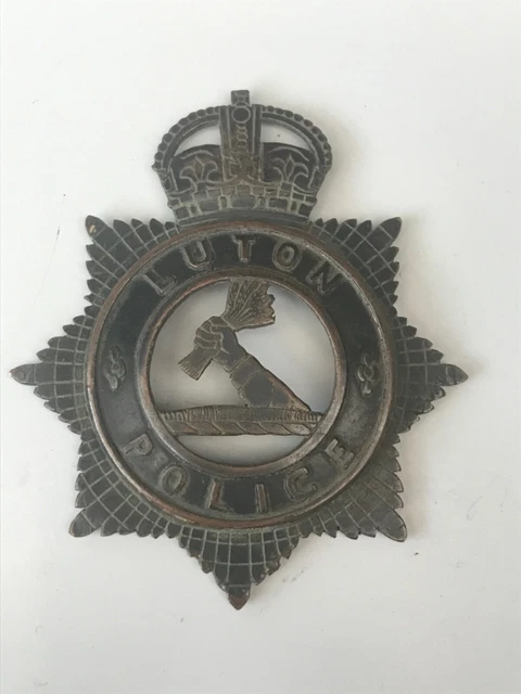 A RARE AND obsolete Luton Borough Police badge unusual badge ...