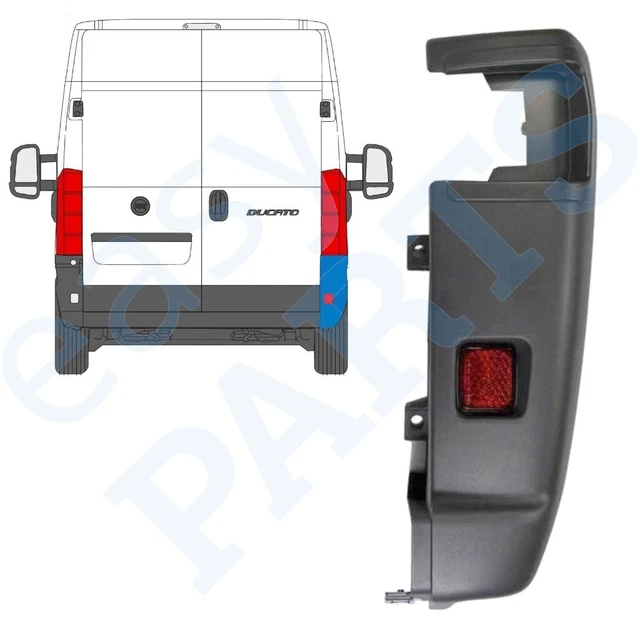 FIAT DUCATO BOXER Relay Jumper 2006-2018 Rear Bumper 270 Degrees ...