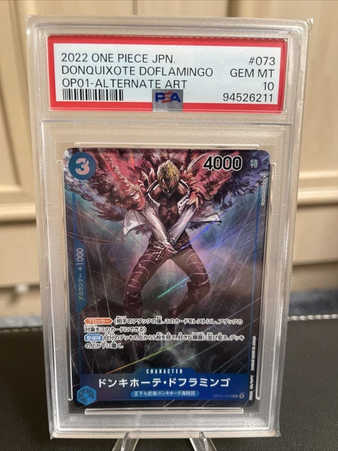 ONE PIECE CARD Game Doflamingo Alt Art Japanese Romance Dawn OP01-073 PSA 10 £25.00 - PicClick UK