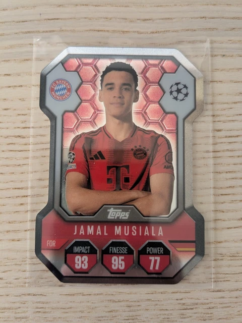 MATCH ATTAX 2025 24/25 Chrome Shield Jamal Musiala Bayern Munich ...
