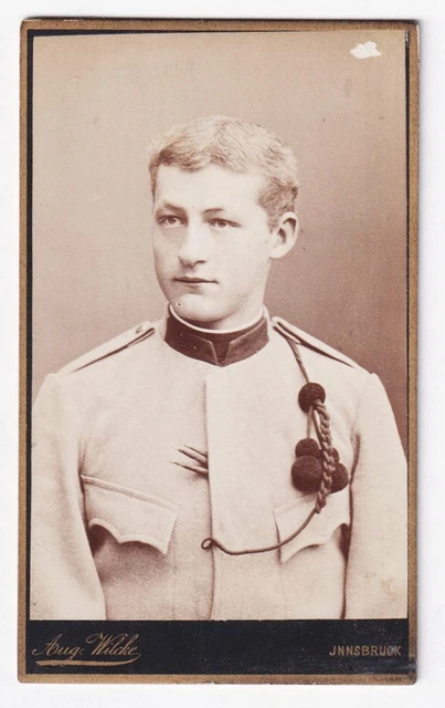 UNIFORM KUK SOLDAT Innsbruck soldier Österreich Monarchie CDV Photo ...