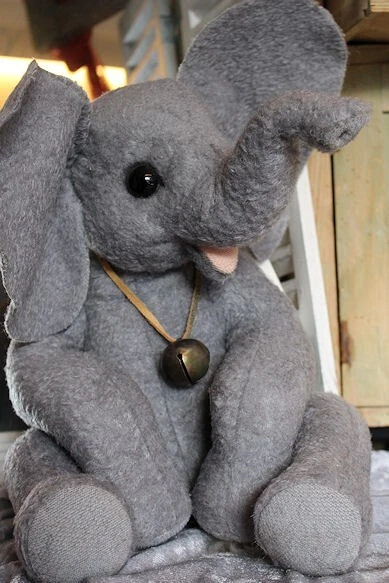 ORIGINAL SUNSHINE TEDDY Elefant eine Rarität mit Zertifikat von Heike ...