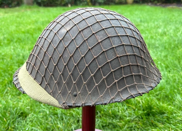 WW2 BRITISH ARMY Steel Helmet With Liner Strap & Net Lovely Untouched ...