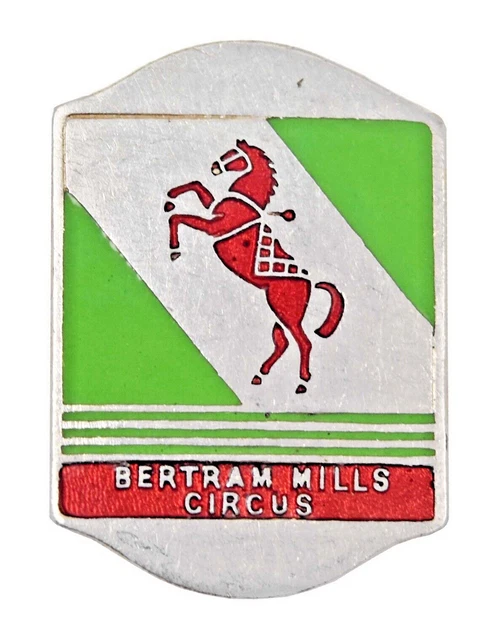 VINTAGE OLD BERTRAM Mills Circus Fun Fair 1950s Staff Workers Enamel ...