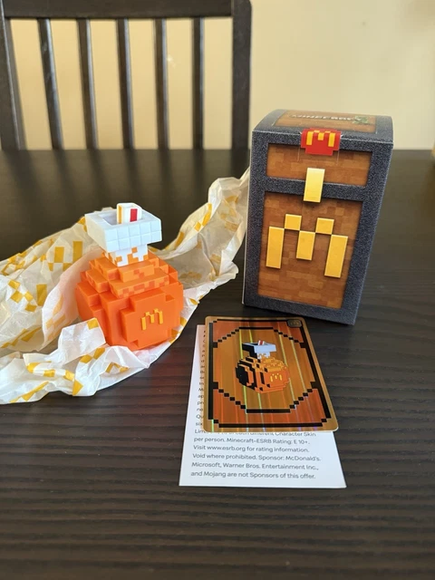 2025 MCDONALD'S MINECRAFT Adult Happy Meal SODA POTION w/Unused Code ...