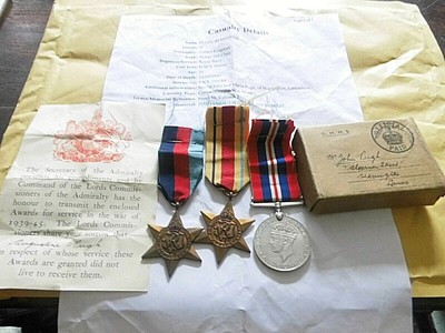 ROYAL NAVY CASUALTY Medals Ww2 Tobruk Hms Dainty Bombed Junkers 88 ...