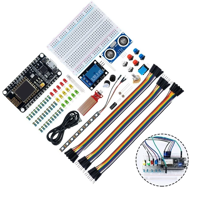 EXPLORE IOT APPLICATIONS with ESP8266 Development Board and Sensor Kit ...