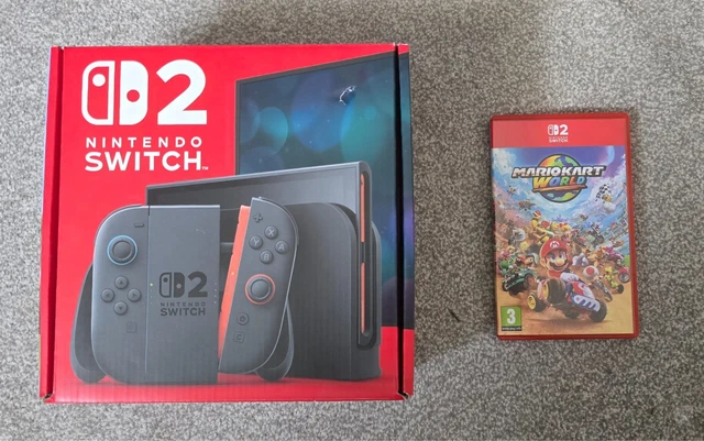 NINTENDO SWITCH 2 console + Mario Kart World *PHYSICAL VERSION* *UK ...