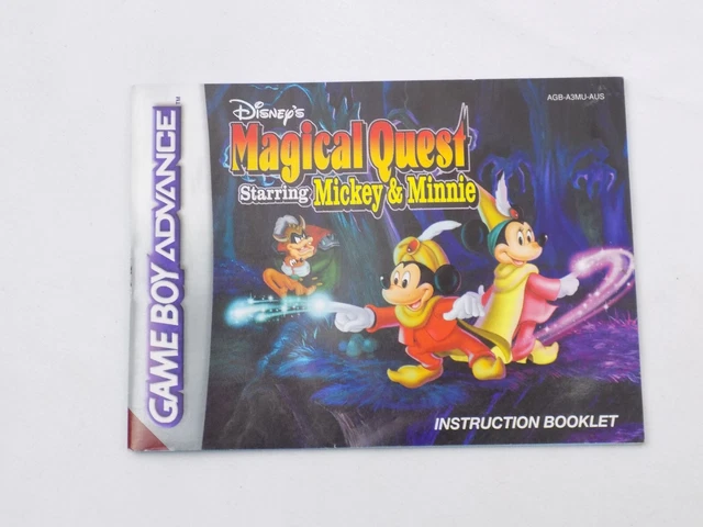 GAMEBOY ADVANCE GBA Disney's Magical Quest Starring Mickey & Minnie ...