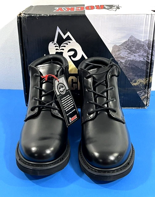 8.5 EW NIB Mens Rocky 501-8 Polishable Dress Leather Chukka Boots Shoes ...