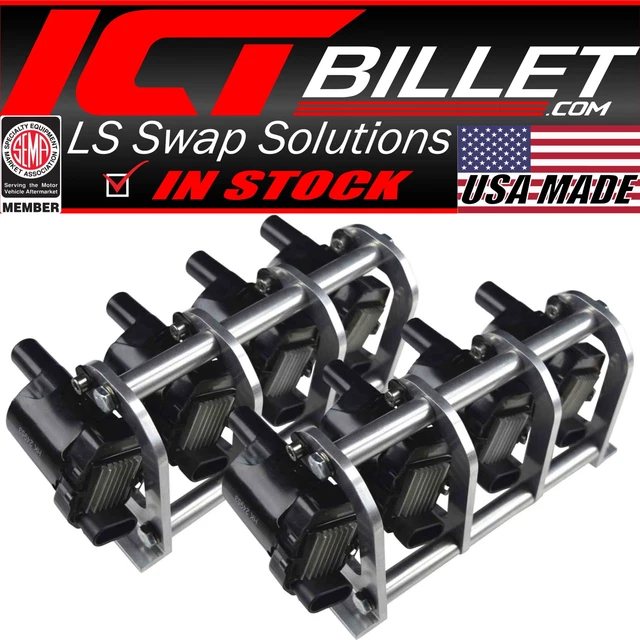 LS REMOTE MOUNT Coil Relocation Brackets D585 LSX LS LQ4 LQ9 Swap ...