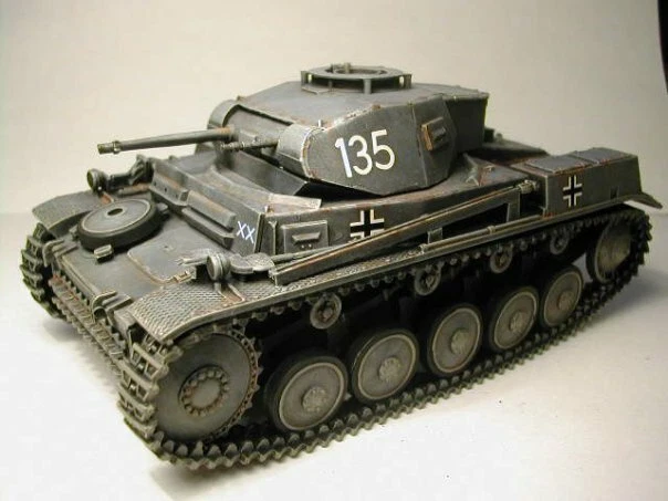 TAMIYA 1:35 SCALE PANZER II model TANK GERMAN ww2 - PRO BUILT £127.16 ...