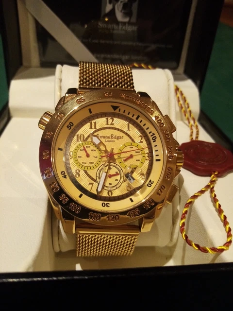 SWAN & EDGAR Gold Automatic Watch £48.00 - PicClick UK