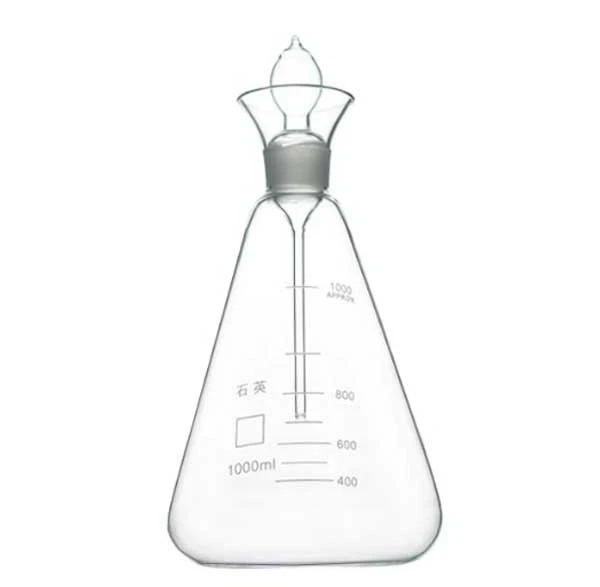 CHEMISTRY LAB GLASSWARE 250-1000ml Quartz Erlenmeyer Flask with ...
