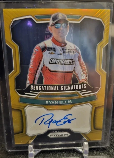 RYAN ELLIS 2022 Prizm Racing Sensational Signatures #S-RE GOLD /10 SSP ...