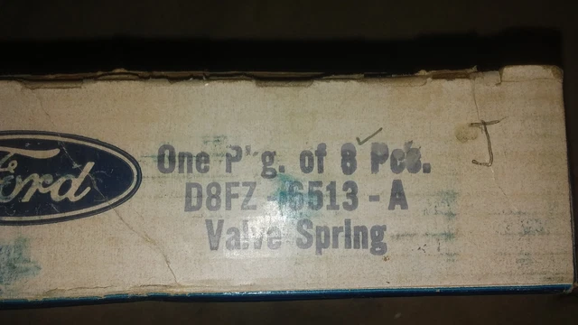 NOS 1974-1986 FORD Mercury Pinto Mustang 2.3L Valve Spring D8FZ-6513-A ...