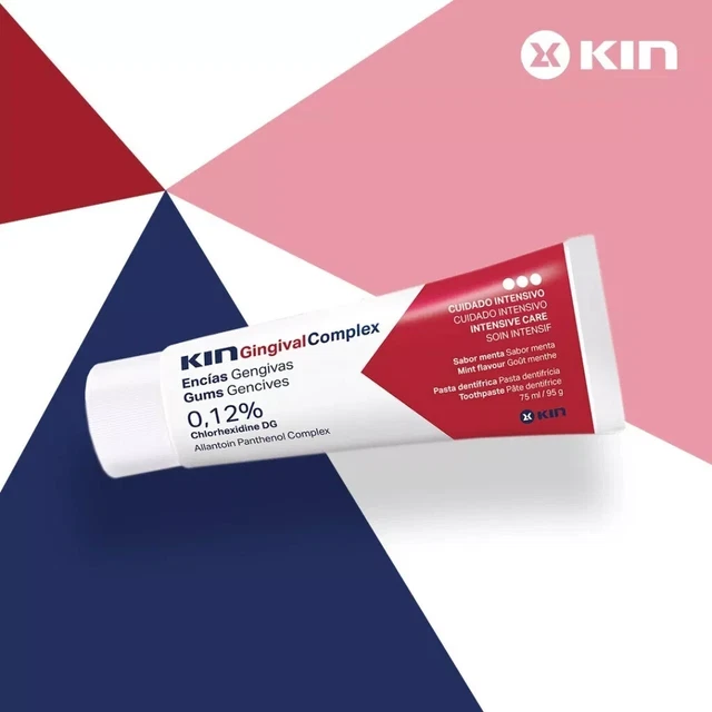 KIN GINGIVAL COMPLEX Toothpaste 75ml With Chlorhexidine Especially Gum ...