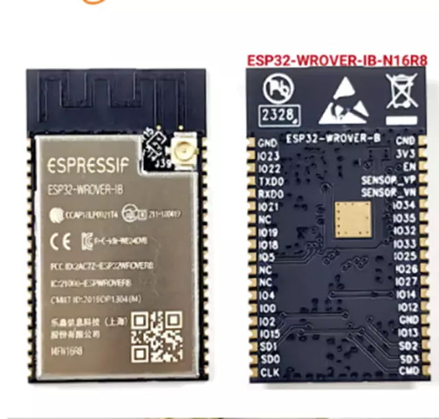 Esp32 Wrover Ib 16mb Esp32 Wrover Ib N16r8 Spi Flash Esp32 Wrover Ipex Antenne T Eur 23 56