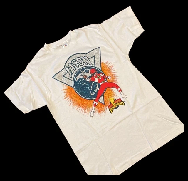 VINTAGE 1994 MIGHTY Morphin Power Rangers Red Ranger Jason Large Shirt ...