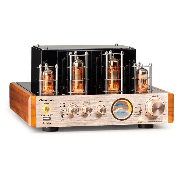 TUBE AMPLIFIER POWER Valve HiFi Amplifier Bluetooth Stereo Subwoofer ...