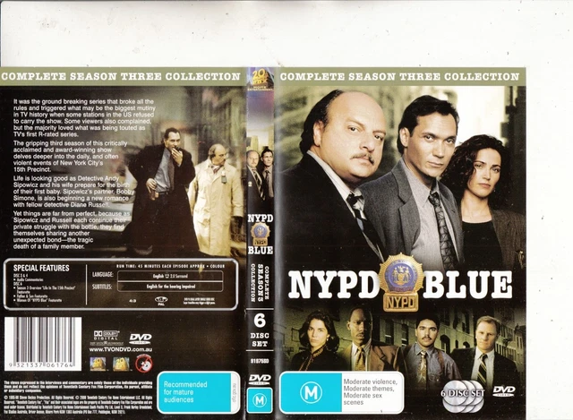 NYPD BLUE-1993-[COMPLETE SEASON Three-6 Disc Set]-TV Series USA-NB-6 ...