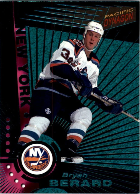 1997-98 (ISLANDERS) PACIFIC Dynagon vert émeraude #72 Bryan Berard - N ...