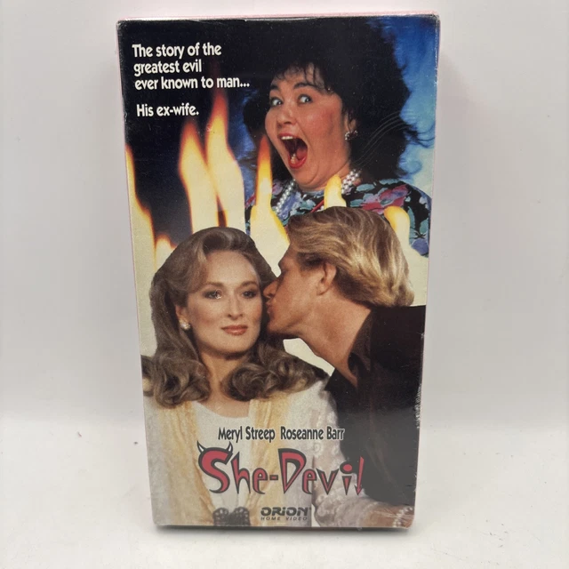 NEW SEALED VINTAGE She Devil Meryl Streep Roseanne Barr VHS Video Cassette Brand £13.32 ...