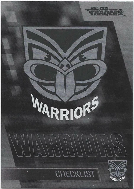 2019 NRL TRADERS Platinum Parallel Check List Logo (PS141) WARRIORS $10 ...