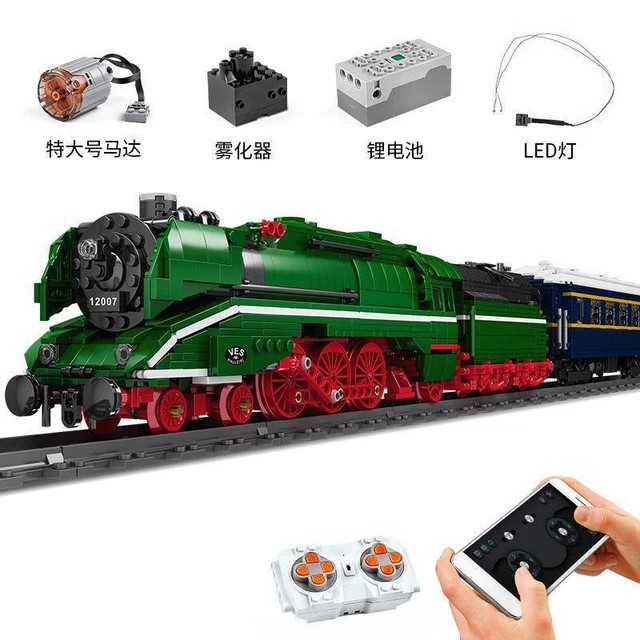 MOULD KING 12007 Allemande Train Express Vert avec Télécommande EUR 136 ...