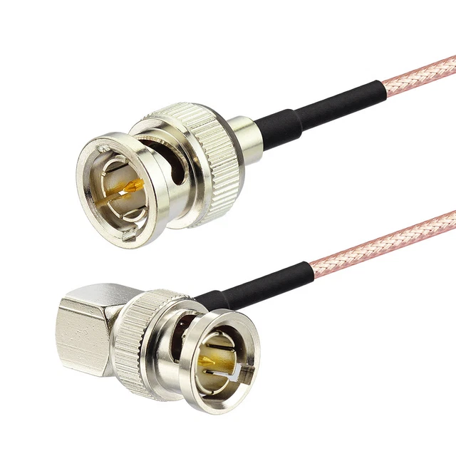 BNC TO BNC Right Angle RF RG179 Cable 5m for 3G HD SDI Vedio Recorder ...