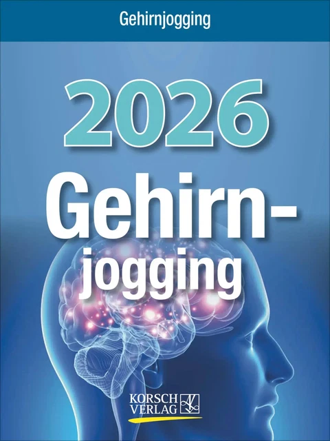 VERLAG KORSCH | Gehirnjogging 2026 | Kalender | Deutsch | 328 S. | 2026 ...