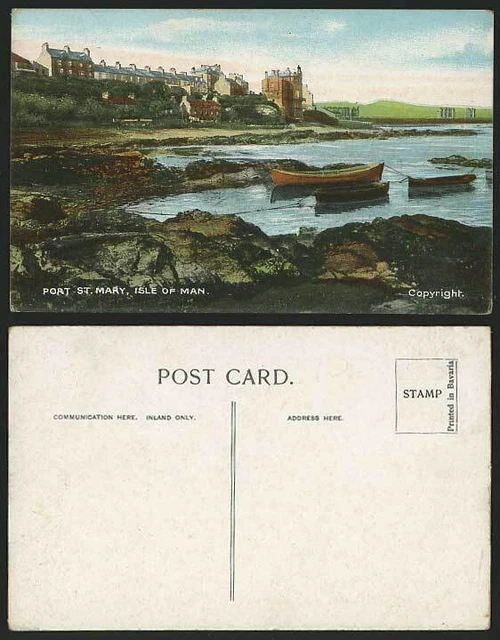 ISLE OF MAN Old Postcard Douglas, PORT ST. MARY & Boats EUR 7,15 ...