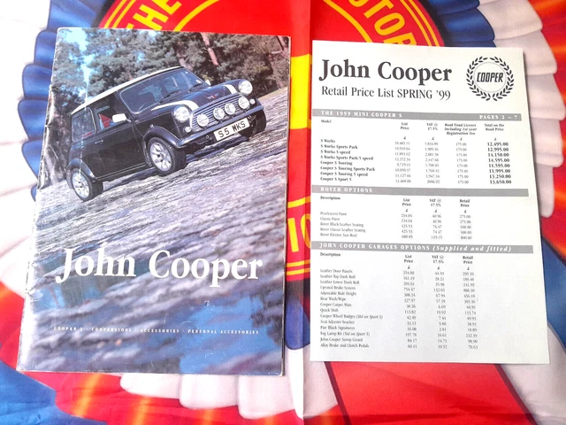 CLASSIC MINI JOHN Cooper Garages S Works Brochure Mpi Sportspack Rare ...