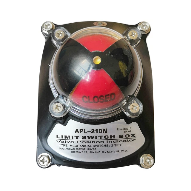 APL-210N 2 SPDT Enclosure Mechanical Limit Switch Box Valve Position ...