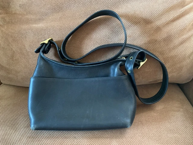 VINTAGE COACH LEGACY 9136 Crossbody Black Leather Shoulder Handbag ...