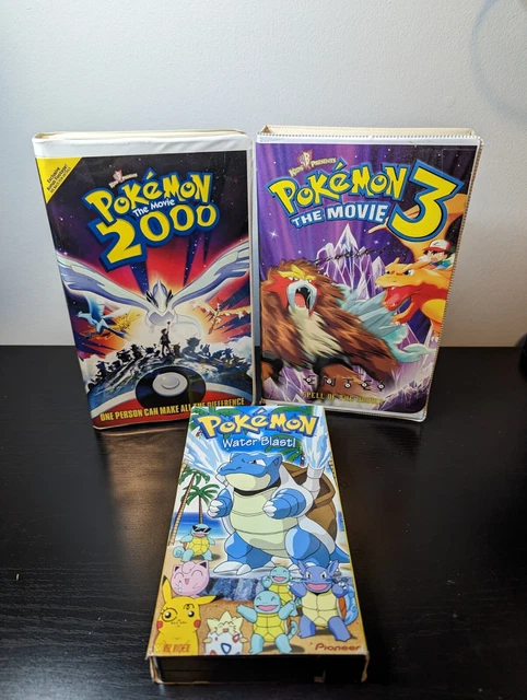 VINTAGE POKÉMON VHS lot (pokemon 3, pokemon 2000, water blast) $25.00 ...
