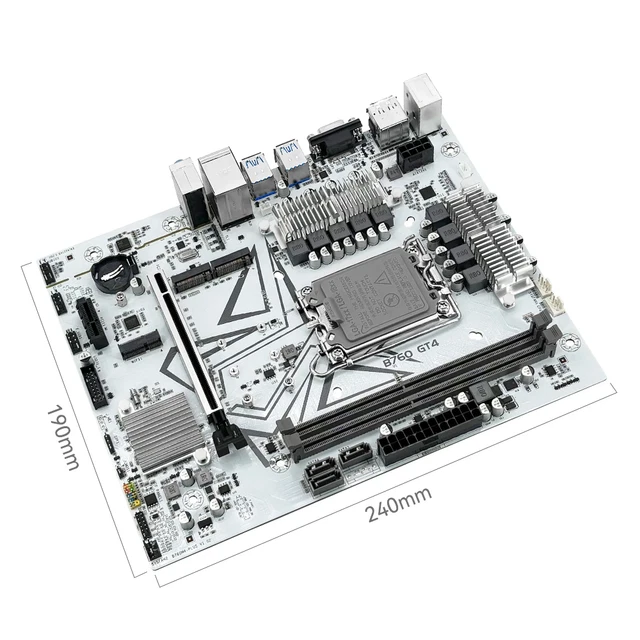 B760 GT4 DDR4 Motherboard LGA1700 Intel 12th 13th Gen i3 i5 i7 i9 £89. ...
