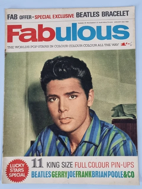 FABULOUS MAGAZINE 1964 Cliff Richard Beatles Rolling Stones Mark Wynter ...