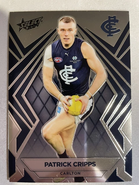 2024 AFL SELECT Luminous Patrick Cripps Carlton Blues Trading Card no ...