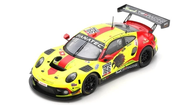 MODEL CAR SCALE 1:43 spark Model Porsche 911 GT3 Am Class 24H Spa 2021 ...