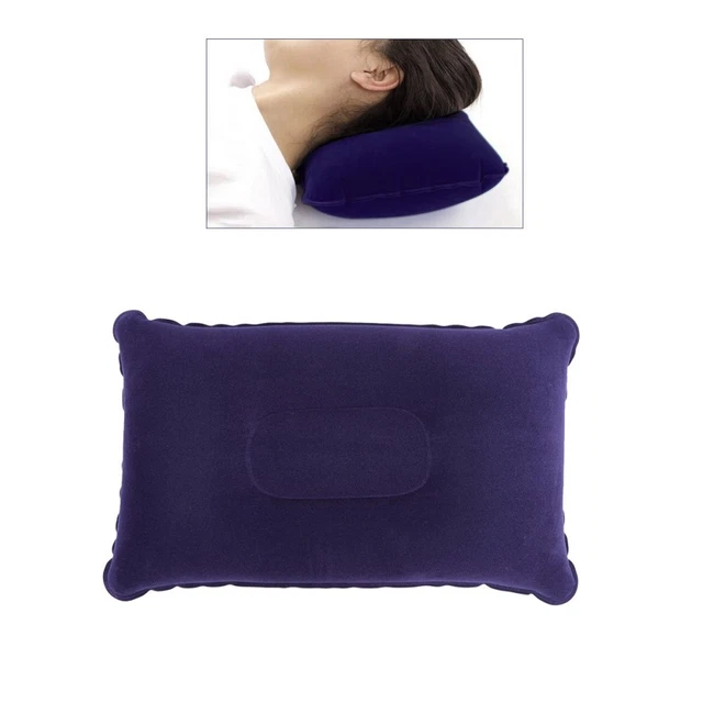 2 PCS PVC Flocking Inflation Cushion Outdoor Inflatable Pillow Camp ...