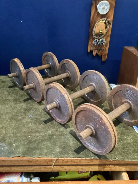 5 INCH GAUGE Live Steam Wheels With Axles Bogie Wheels 4 Inch Diameter ...
