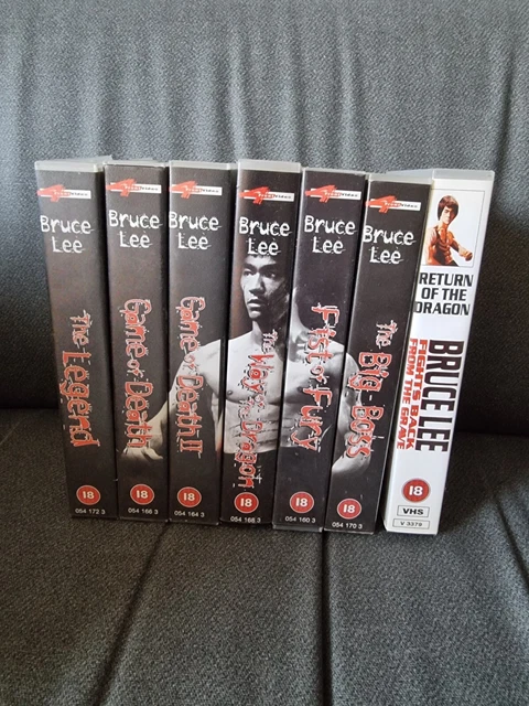 COLLECTION OF 7 Bruce Lee VHS Tapes £25.00 - PicClick UK