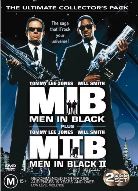MEN IN BLACK / Men In Black II (DVD, 2004, 2-Disc Set) FREE POST ...