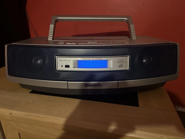 PANASONIC RX-ED50 FM Radio/Twin Cassette Tape/CD Player Boombox ...