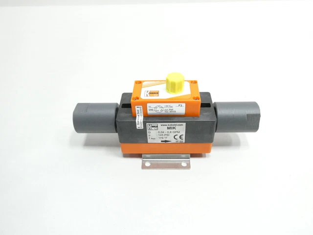 KOBOLD MIK-5NAU2NF300 MAGNÉTICO Inductivo Flujo Metro 0.04-0.8gpm 0.6cm ...